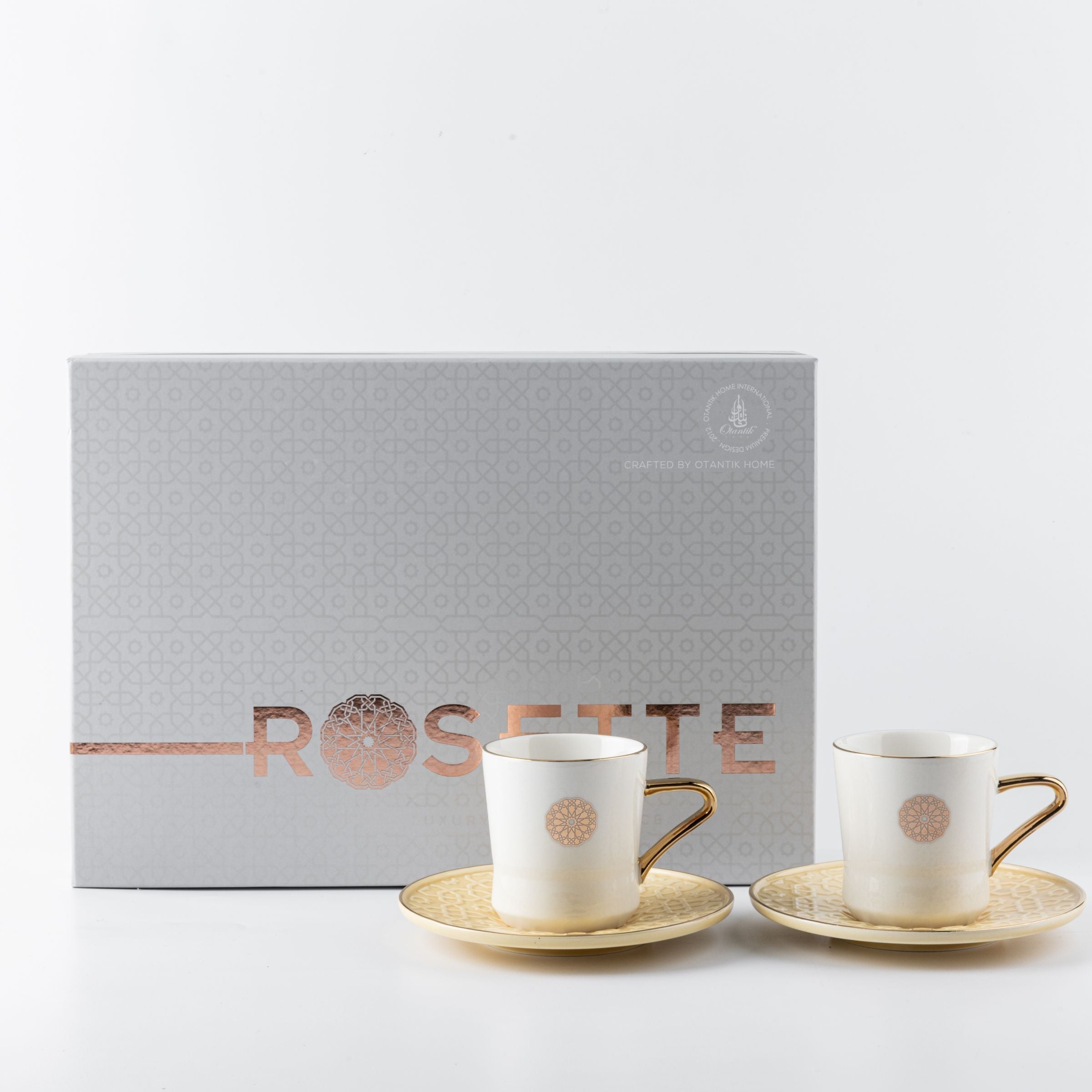Porcelain Tea Set From Rosette - Ivory – Otantik Jordan